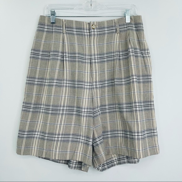 Vintage | Shorts | Vintage Haley Short Plaid High Waisted Longline Mom ...